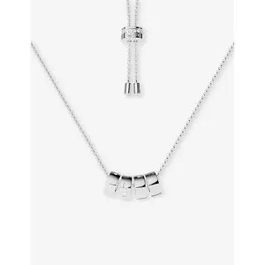 APM MONACO Love Morse Code Pendant Necklace - Silver