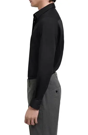 Mango Slim Fit Stretch Poplin Button-up Shirt