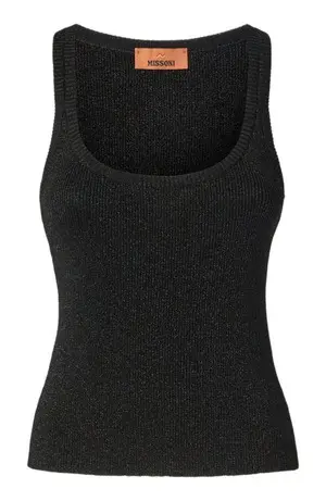 Missoni Viscose Lamé Tank Top - Black