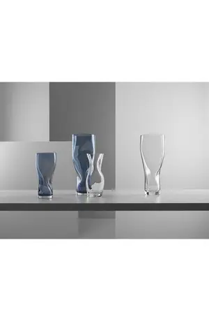ORREFORS Squeeze Tall Vase - Blue