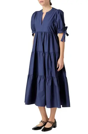English Factory Tiered Midi Dress