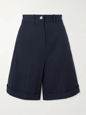 PATOU Wool-blend Twill Bermuda Shorts