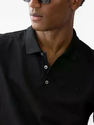 Ralph Lauren Purple Label Short-sleeve Polo Shirt - Black
