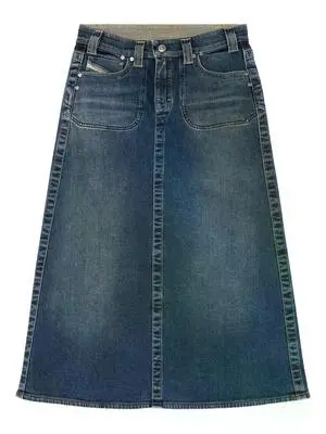 DIESEL® De-pago-mid-re Midi Skirt - Blue