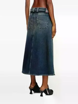 DIESEL® De-pago-mid-re Midi Skirt - Blue