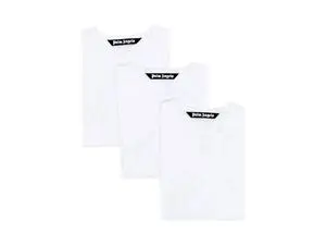 Palm Angels Essential Tripack T-shirt - White