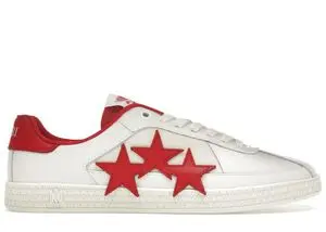 Amiri Pacific Starsin Sneakers - White/varsity Red