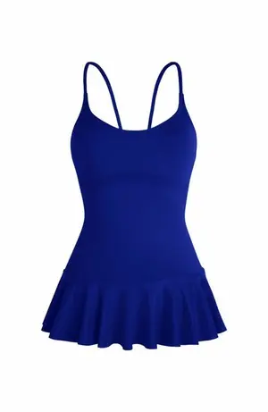 Vilebrequin Solid One-piece Swimsuit With Ruffle Skirt