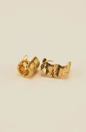 GWEN BELOTI Lina Double Hoop Huggie Earring