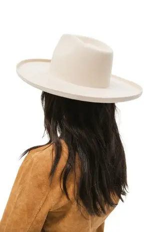 Gigi Pip Amelia Fedora Hat - Off-white