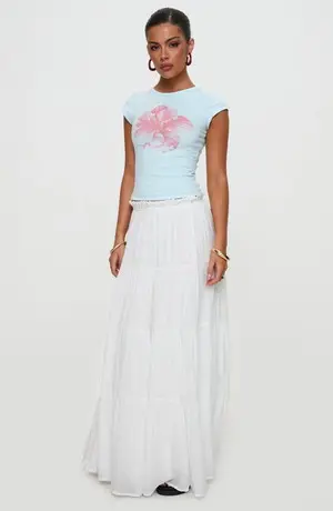 Princess Polly Mya Tiered Maxi Skirt