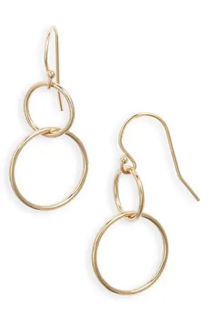 NASHELLE Double Hoop Drop Earrings