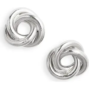 NASHELLE Knot Stud Earrings - Sterling Silver