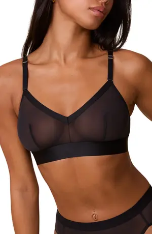 HARPER WILDE Comfortmesh Triangle Bralette Black