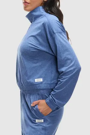 PELOTON Dreamblend Funnel Neck - Deep Cobalt