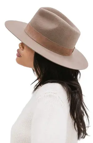 Gigi Pip Miller Fedora Hat - Brown