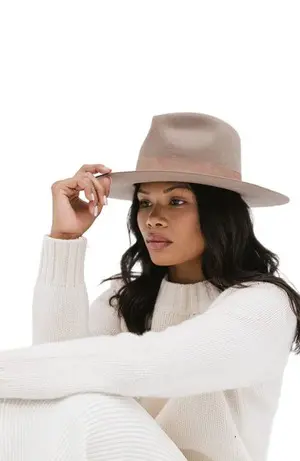 Gigi Pip Miller Fedora Hat - Brown