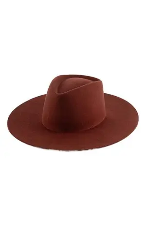 Gigi Pip Gigi Pip Dakota Wide Brim Felt Hat Rusty Red