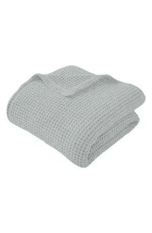 ETTITUDE Blissful Waffle Throw Blanket - Sage