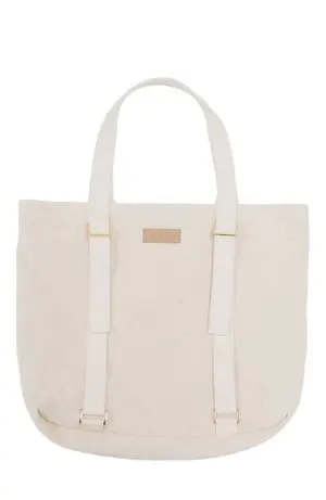 Gigi Pip Canvas Hat Tote - Natural