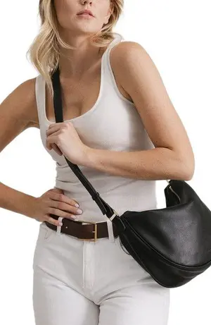 Gigi Pip Drew Genuine Leather Slouchy Bag