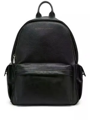 Black Leather Backpack