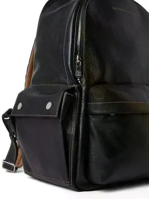 Brunello Cucinelli Leather Backpack - Black