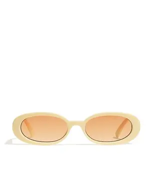 Le Specs Le Specs Oval Sunglasses Beige