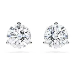 SWAROVSKI 14k Gold Diamond Earrings - White
