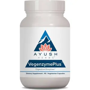 AYUSH HERBS Vegenzyme Plus 90 Capsules - One-color