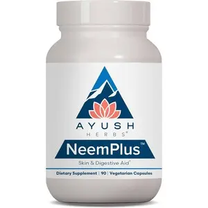 AYUSH HERBS Neem Plus 90 Capsules - One-color