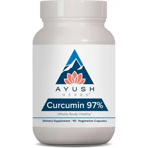 AYUSH HERBS Curcumin 97 90 Capsules - One-color