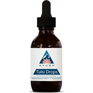 AYUSH HERBS Tulsi Drops 60 Milliliters - One-color