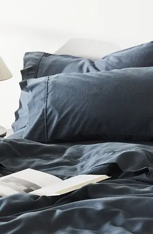 ETTITUDE Softened Lyocell & Hemp Pillowcase Set