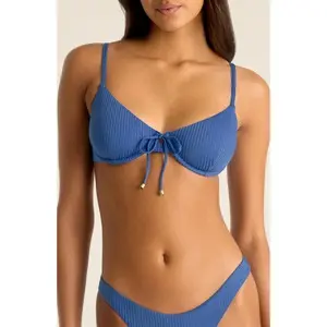 VITAMIN A® Ada Underwire Bikini Top - Chambray