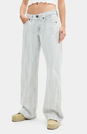BDG URBAN OUTFITTERS Kayla Stripe Wide-leg Jeans