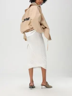 JIL SANDER Jacket With Logo Detail - Beige