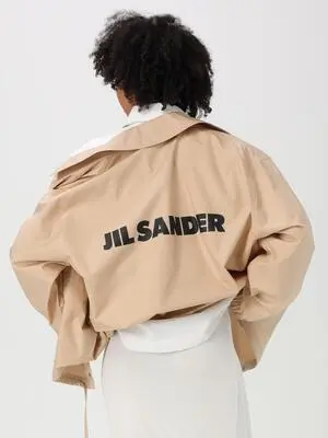 JIL SANDER Jacket With Logo Detail - Beige