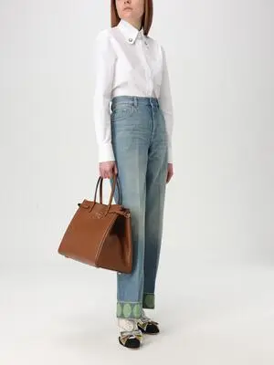 Valentino Garavani Embroidered Cuff Jeans