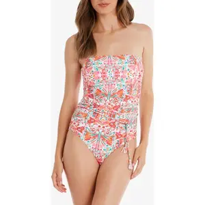 Helen Jon Tassel Belt Bandeau One-piece - Jungle De Rio