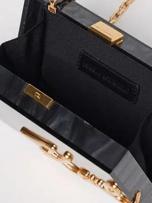 Karl Lagerfeld Box Clutch With Gold Tone Logo