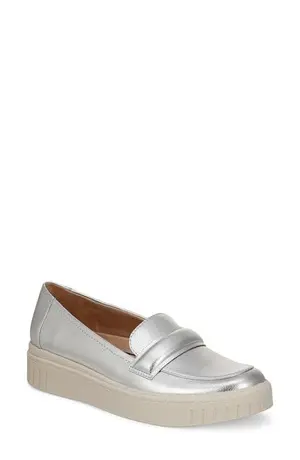 LIFESTRIDE Geneva Platform Sneakers - Silver