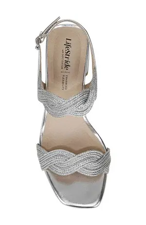 LIFESTRIDE Charnelle Slingback Sandal - Silver