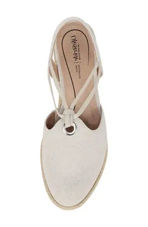 LIFESTRIDE Kennedy Espadrille Wedge Sandal - Natural/ Silver