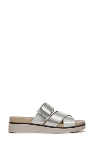 LIFESTRIDE Getaway Platform Slide Sandal - Silver