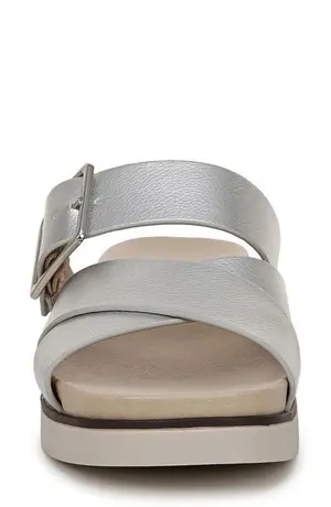 LIFESTRIDE Getaway Platform Slide Sandal - Silver