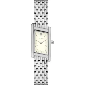 Tory Burch Eleanor Angled Bracelet Watch - Silver