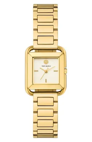 Tory Burch Kira Square Bracelet Watch - Gold