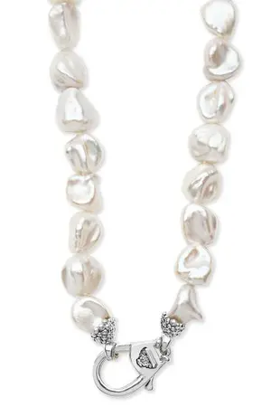Lagos Luna Keshi Pearl Nugget Necklace