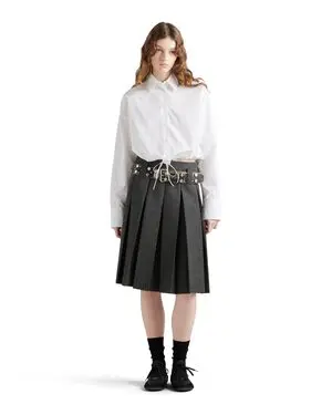 Prada Drawstring Poplin Shirt - White